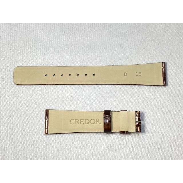 GENUINE NEW SEIKO Credor K18Y 18mm Leather Strap Brown £255.42 - PicClick UK