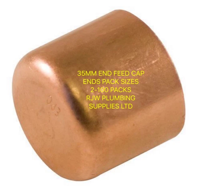 35MM COPPER END Feed Stop End Cap Fittings/plumbing fittings/plumbing ...