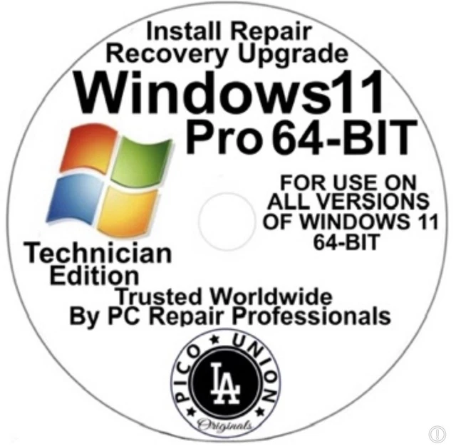 MULTI-BOOT BOOTABLE WINDOWS 11 Professional 64-Bit DVD Service ...