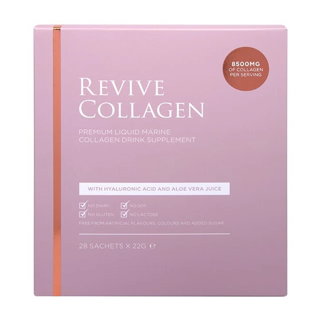 REVIVE COLLAGEN PREMIUM Liquid Marine Drink 8,500mgs 28 Sachets x 22g £ ...