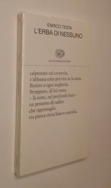 ENRICO TESTA-L'ERBA DI Nessuno-Einaudi-Imballato EUR 10,00 - PicClick IT