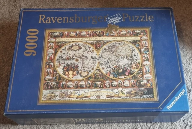 RAVENSBURGER 1611 WORLD map puzzle 9000 pieces original box historical ...