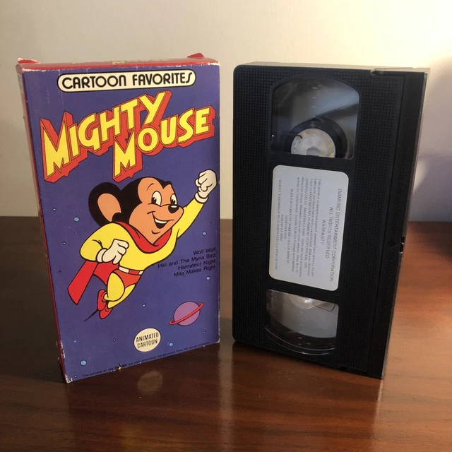 MIGHTY MOUSE DESSIN animé VHS classiques / dessins animés préférés EUR ...