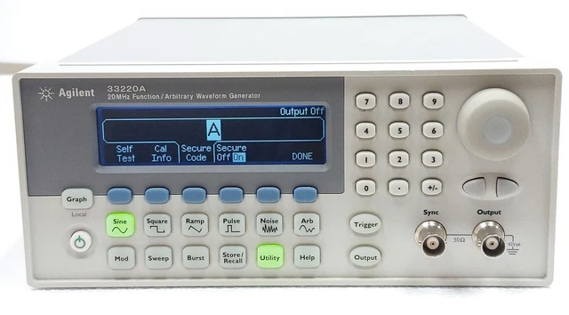 AGILENT KEYSIGHT 33220A 20 MHz Waveform Function Generator, clean ...