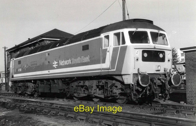 PHOTO RAILWAY 6X4 Class 47 47581 NSE Stabled at Basingstoke c1987 £2.00 ...