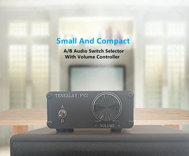 HIFI RCA PASSIVE Preamp Stereo Audio Preamplifier with Volume Control ...