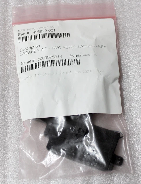 Hp Pavilion Cq60 2000 Series Altec Lansing Laptop Speaker Kit 496829