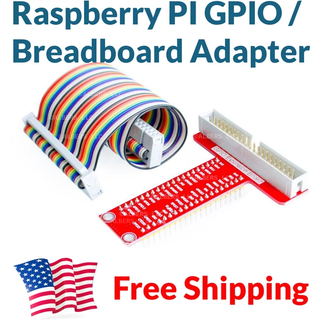 RASPBERRY PI 2 3 GPIO Breakout Expansion Board Cable Breadboard Adapter ...