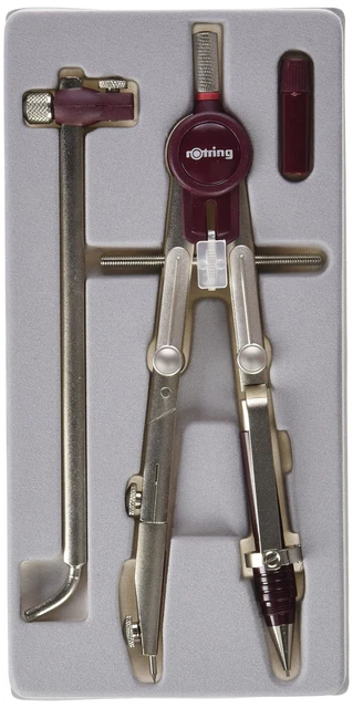 ROTRING 233750 CONVEX Giant Bow Rapid Adjustment Compass with Extension ...