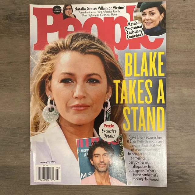 PEOPLE MAGAZINE JANUARY 13, 2025 Blake Lively Natalia Grace Kate ...