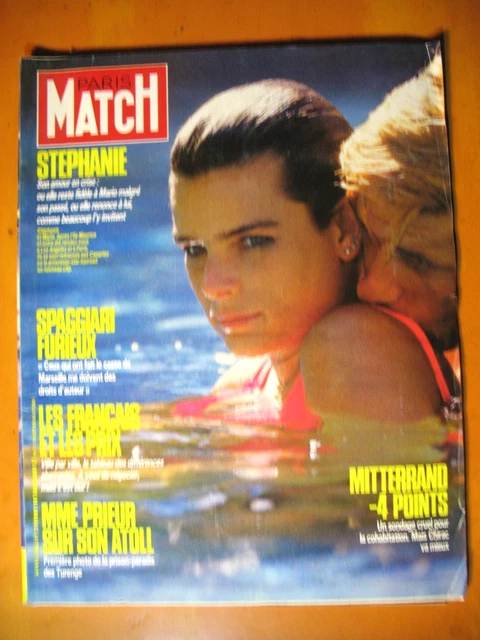 PARIS MATCH N° 1970 du 27/02/1987- Stéphanie. Spaggiari furieux. Mme ...