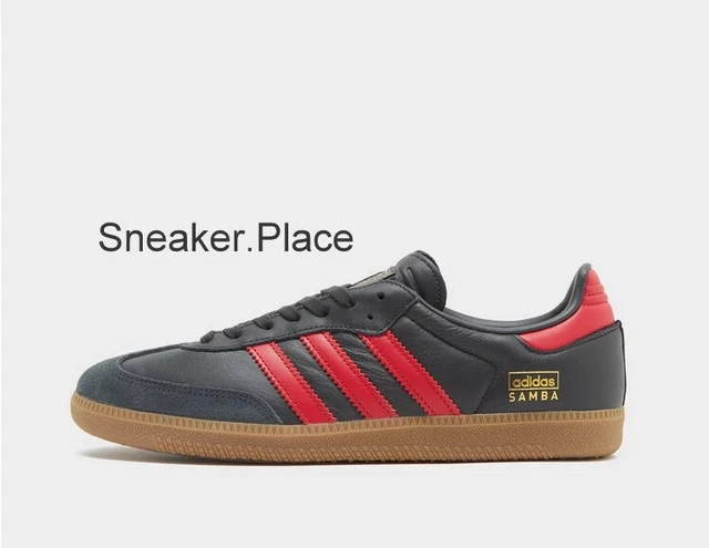 ADIDAS ORIGINALS SAMBA OG Men's Trainers in Black and Red Limited Stock ...