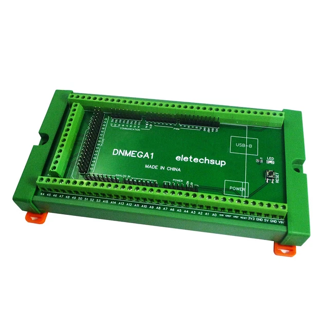 DIN RAIL MOUNT Screw Terminal Block Adapter Module For Arduino MEGA2560 ...