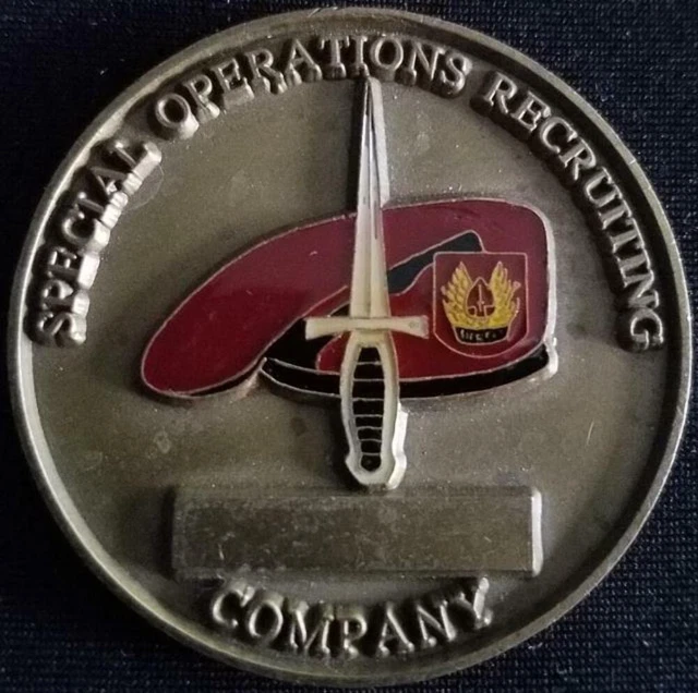 RARE AUTHENTIQUE US Army Special Operations Recruiting Company béret ...