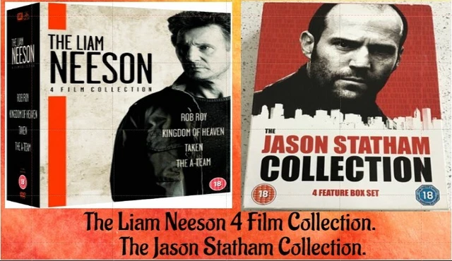 DVD BOXSETS JASON Statham Collection & Liam Neeson 4 Film Collection. £ ...