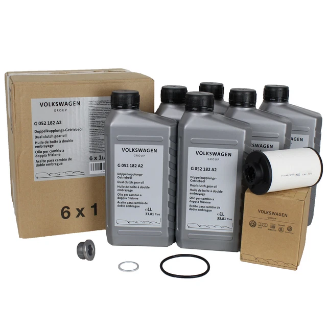 ORIGINAL VW AUDI DSG Getriebeöl mit Ölfilter Satz Ölwechsel DQ250 6 ...