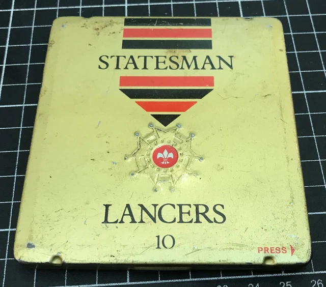 VINTAGE STATESMAN LANCERS 10 Tobacco Cigarette Empty Tin Can $16.50 ...