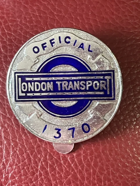 LONDON TRANSPORT CENTRAL Area Bus Inspector’s Official Plate Early 1980 ...