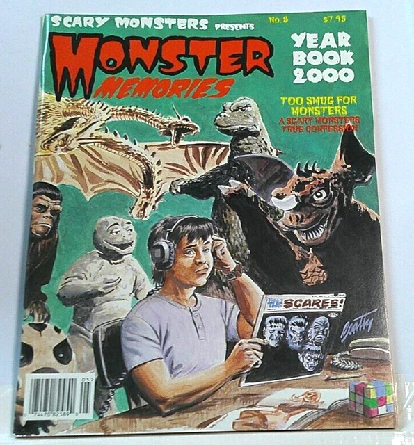 MONSTER MEMORIES #8 2000 Yearbook Godzilla The Fly Mummy Frankenstein £ ...