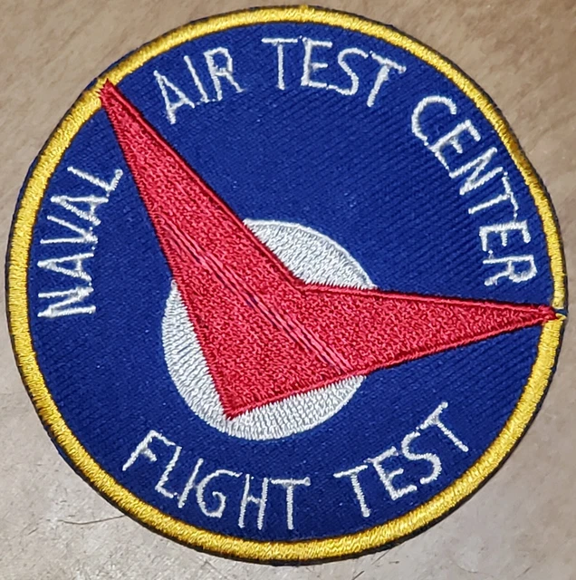 3& NAVY NAVAL Air Test Center Natc Flight Test Round Embroidered Patch ...