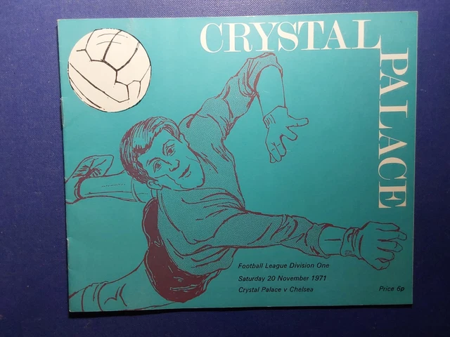 CRYSTAL PALACE V Chelsea 20th November 1971 Vgc £1.70 - PicClick UK