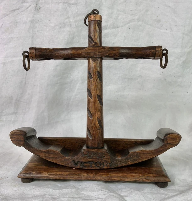 ANTIQUE HMS VICTORY Anchor Pipe Rack Nelson, Salvaged Oak, Nelson ...