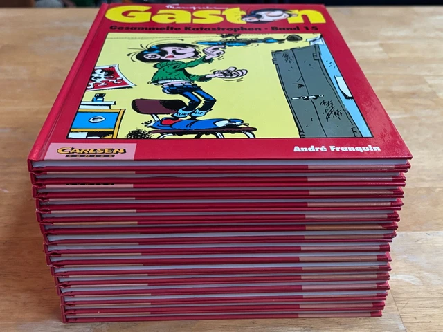 GASTON GESAMMELTE KATASTROPHEN Band 1 bis 15 Carlsen Verlag Hardcover ...