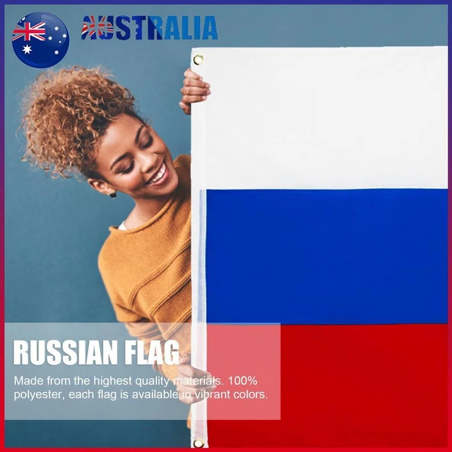 Russia Flag Vivid Color And Fade Proof House Decoration Banner