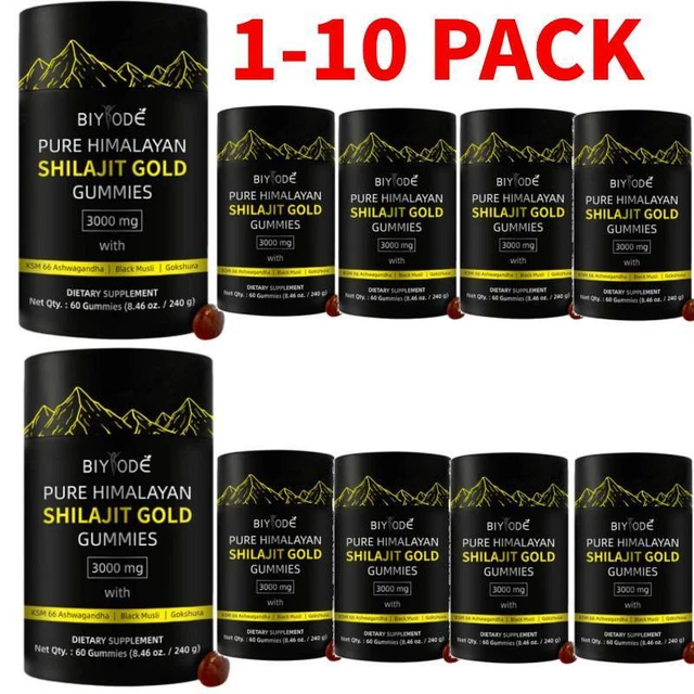 BIYODE PURE HIMALAYAN Shilajit Gummies Immune Supportort with ...