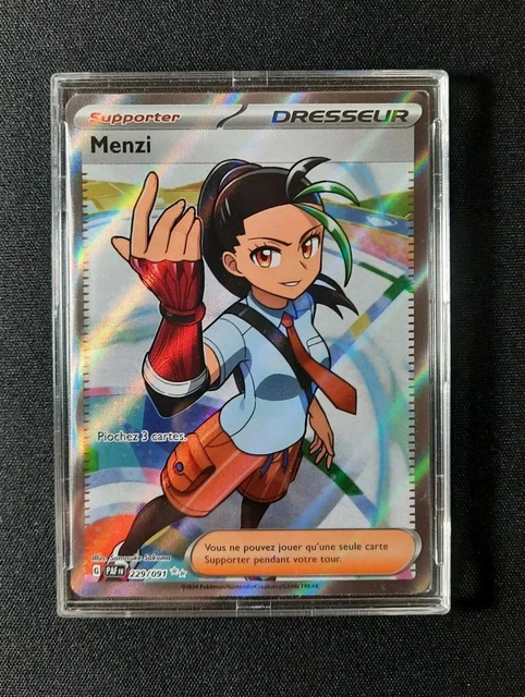CARTE POKÉMON : Menzi Full Art 2024 Destinées De Paldéa 229/091 NM 🇲🇫 ...
