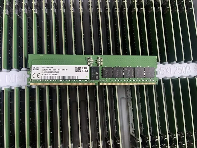 SK HYNIX 32GB DDR5 4800MHz 2Rx8 PC5-4800B RAM EC8 RDIMM REG ECC Sever ...