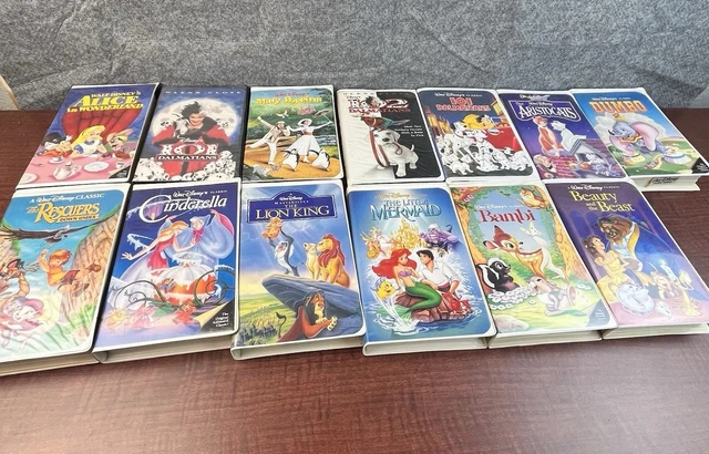 LOT 13 DISNEY Classics Clamshell Case VHS Animated Kids Movies £16.92 ...