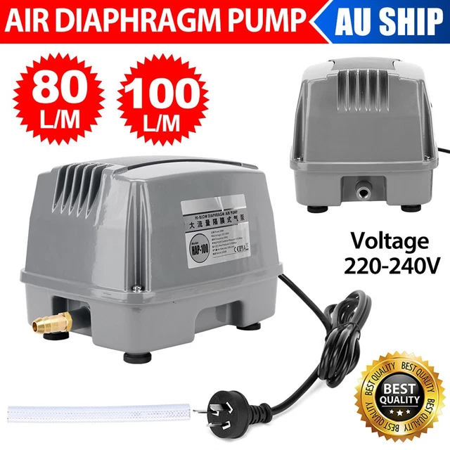 80-100HAP AIR PUMP Hiblow Diaphragm Domestic Septic Aerator Compressor ...