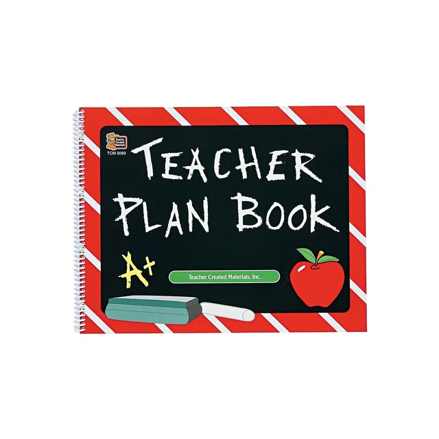 TEACHER CREATED RESOURCES Teacher Daily Lesson Plan Book Spiral-Bound ...
