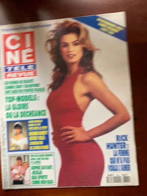 CINÉ TÉLÉ REVUE 14/10/1993; Cindy Crawford/ Rick Hunter/ Sophie Davant/ Doherty EUR 4,50 ...