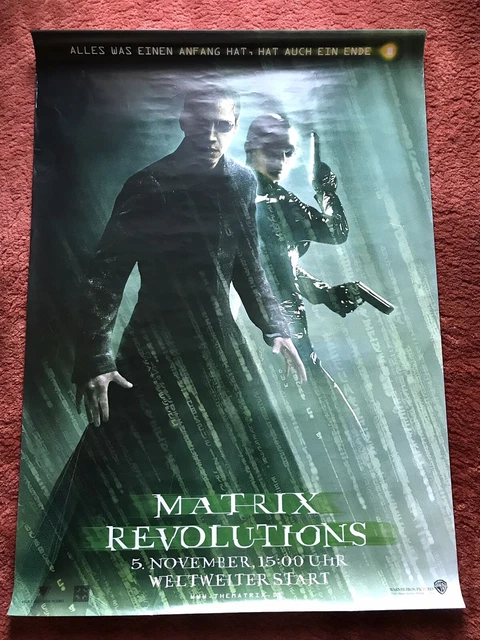 MATRIX REVOLUTIONS KINOPLAKAT Poster A0, 84x119cm, Keanu Reeves EUR 8 ...