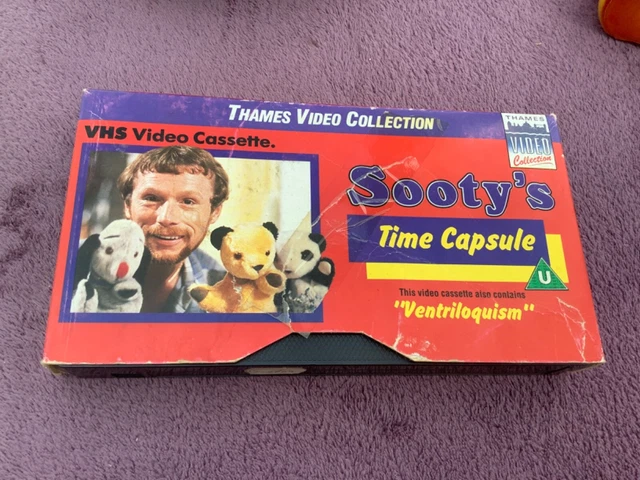 VINTAGE 80S SOOTY'S TIME CAPSULE THAMES PAL VHS VIDEO CARDBOARD BOX £6. ...