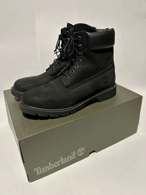 TIMBERLAND CLASSIC BLACK Premium 6 Inch Waterproof Boots - Black Size 9 ...