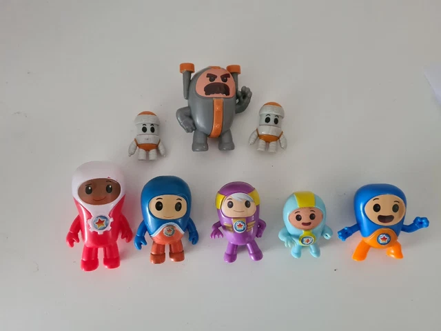 CBEEBIES RARE GO Jetters Magazine Toy Figures Lars Foz Xuli Kyan Glitch ...