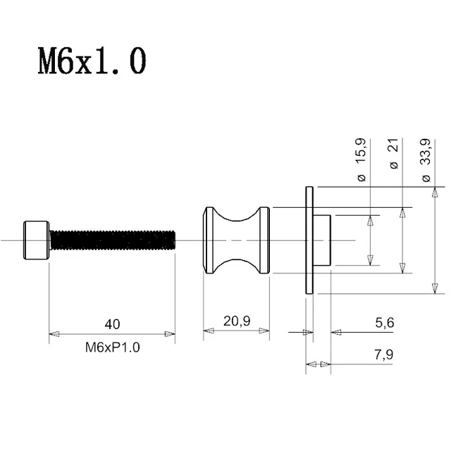 6MM SWING ARM Spools Sliders For Yamaha R7 YZF R1 R6 R6S FZ1 8 Colors ...