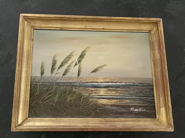 - ANCIEN TABLEAU - HUILE SUR TOILE - SIGNE ROBERTSON - 36,5cm x 47 Cm ... - ANCIEN TABLEAU - HUILE SUR TOILE - SIGNE ROBERTSON - 36,5cm x 47 Cm ...