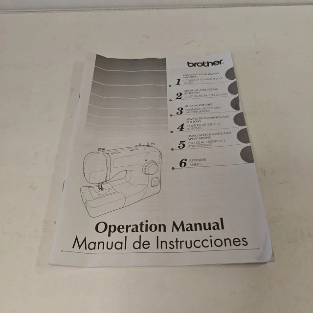 MÁQUINA DE COSER manual de operación Brother 885-S28/S29 XD1794-321 ...