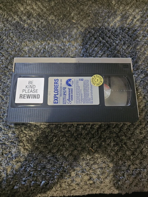 EXPLORERS VHS 1985 Ethan Hawke, River Phoenix Ex-Rental Be Kind Rewind ...