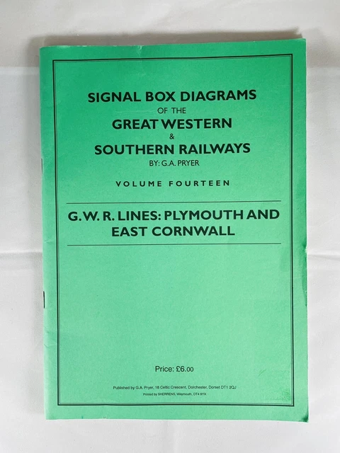 SIGNAL BOX DIAGRAMS of the Great Western and Southern Railways Volume ...