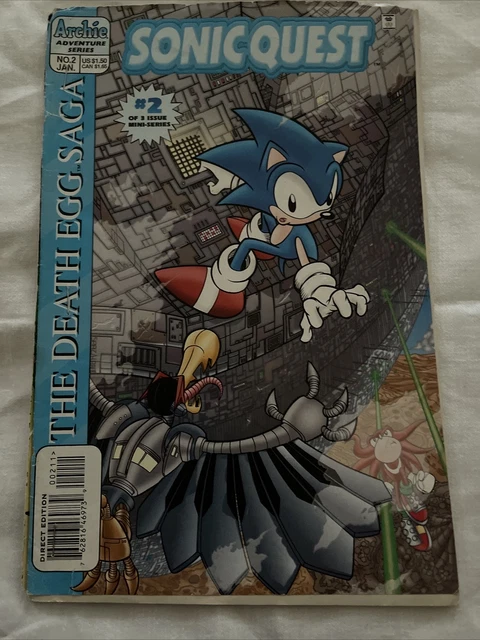 SONIC HEDGEHOG COMIC Book SONIC QUEST Mini Series #2 Death Egg Saga 19 ...