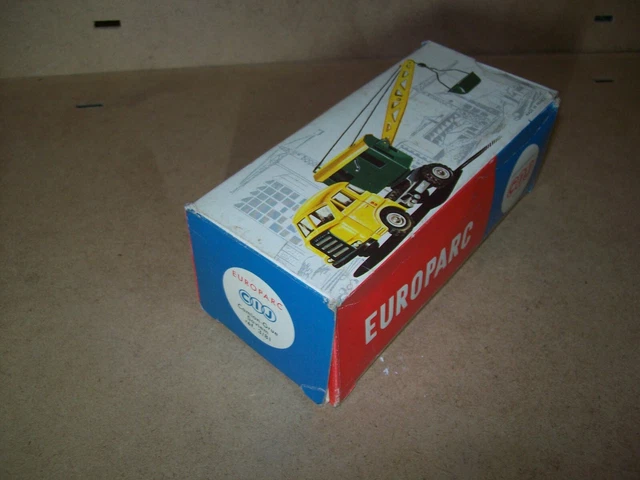CIJ EUROPARC FRANCE Vraie Boite Vide Complete Camion Grue Saviem 3/81 ...