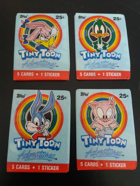 TINY TOON ADVENTURES Trading Card Packs Set Of 4 EUR 24,02 - PicClick DE