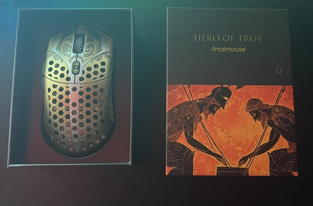 FINALMOUSE STARLIGHT-12 ACHILLES Hero of Troy Wireless Mouse - Gold ...