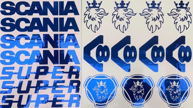 SCANIA V8 TRUCK Sticker - Scania V8 Logo Bodywork Sticker Decal £11.62 ...