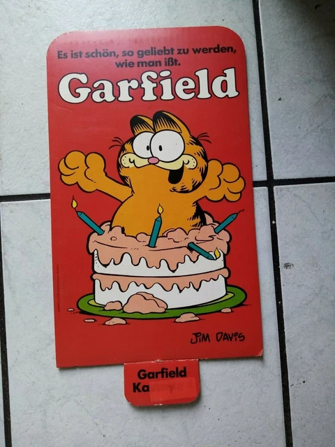 GARFIELD Pappaufsteller zur Comic Serie 22 x 40 cm - EUR 15,00 ...